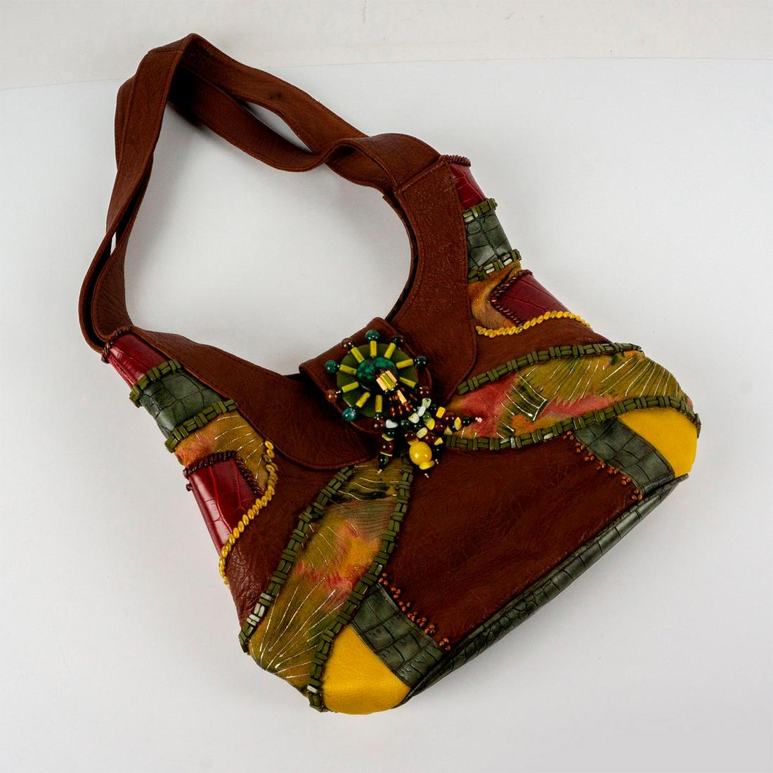 Mary Frances Leather Decorative Purse