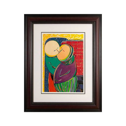 Anne Aderman (american, 20th C.) Serigraph, The Kiss, Signed