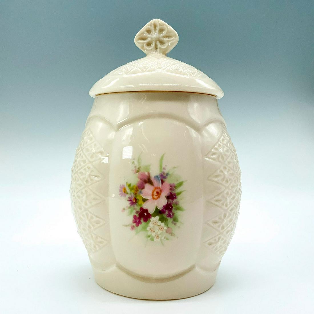 Irish Parian Donegal China Lidded Jar