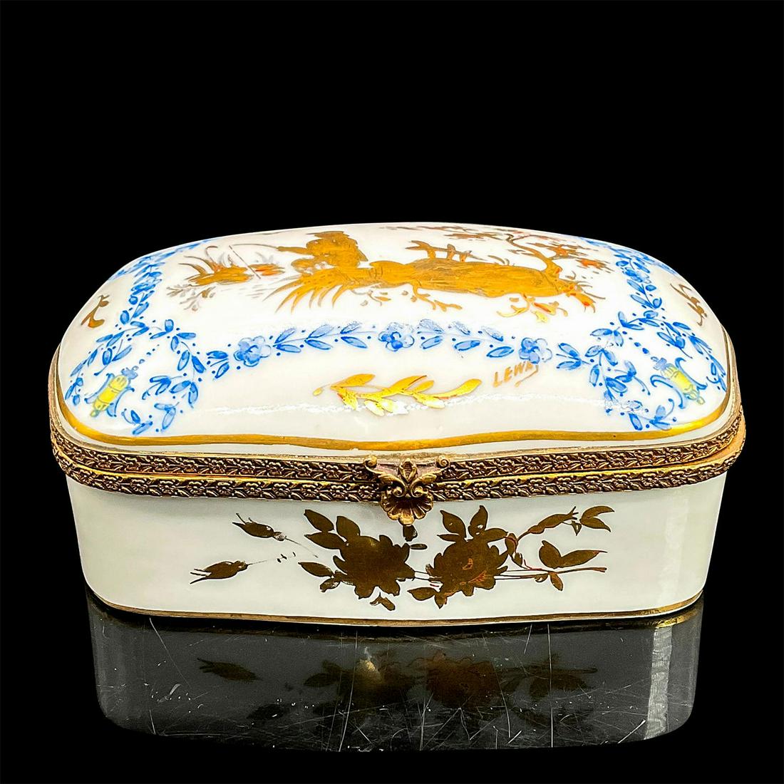 Vintage French Porcelain Treasure Box Auction