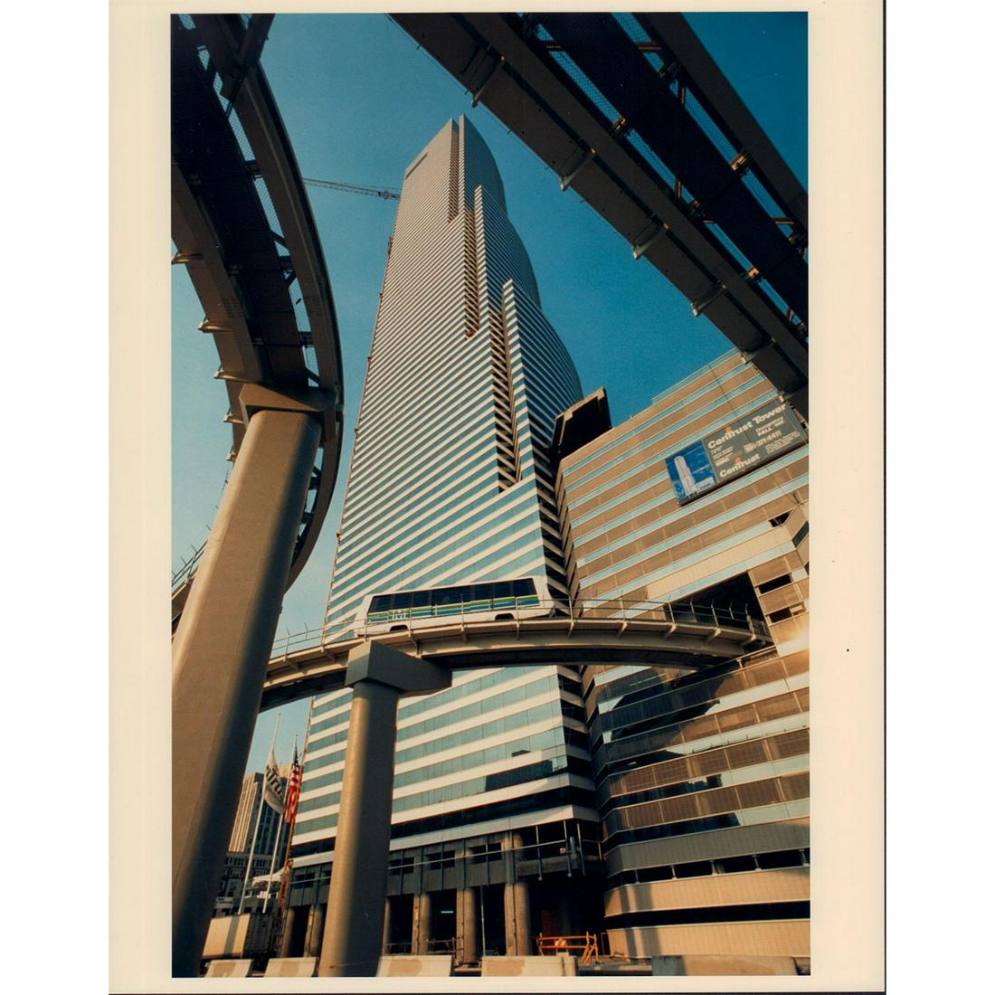 George Detrio, Color Photograph, Centrust Tower With Ramp, Downtown ...