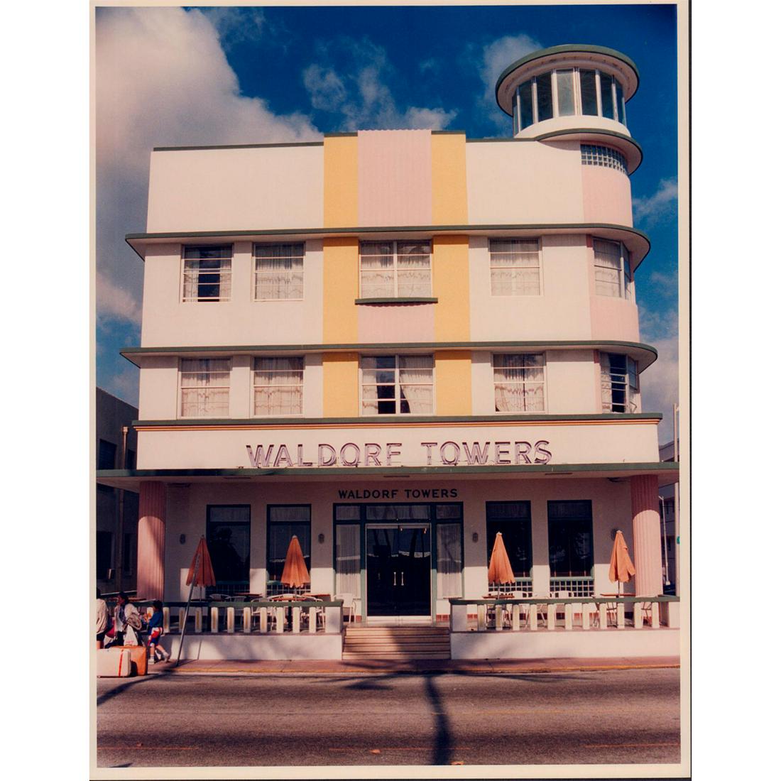 Bob Edelson, Color Photograph, Waldorf Towers Hotel, Miami Beach Auction