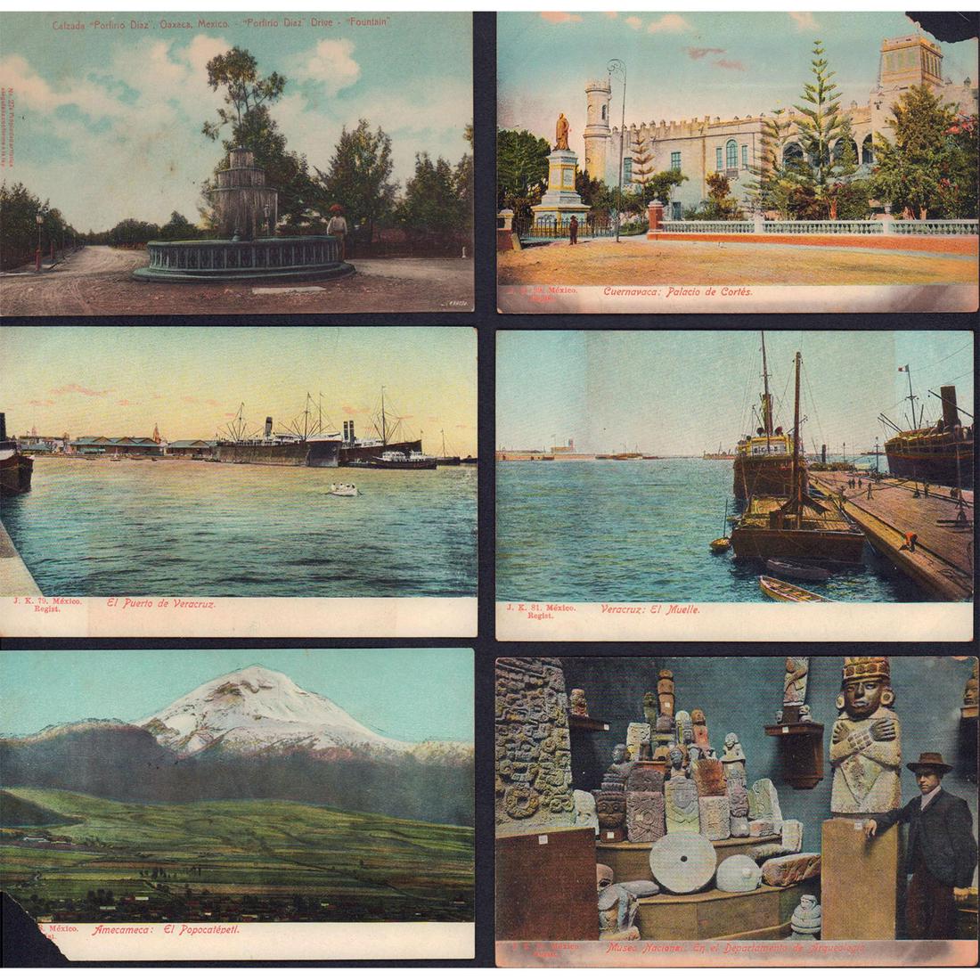 9pc Antique Mexico Postcards