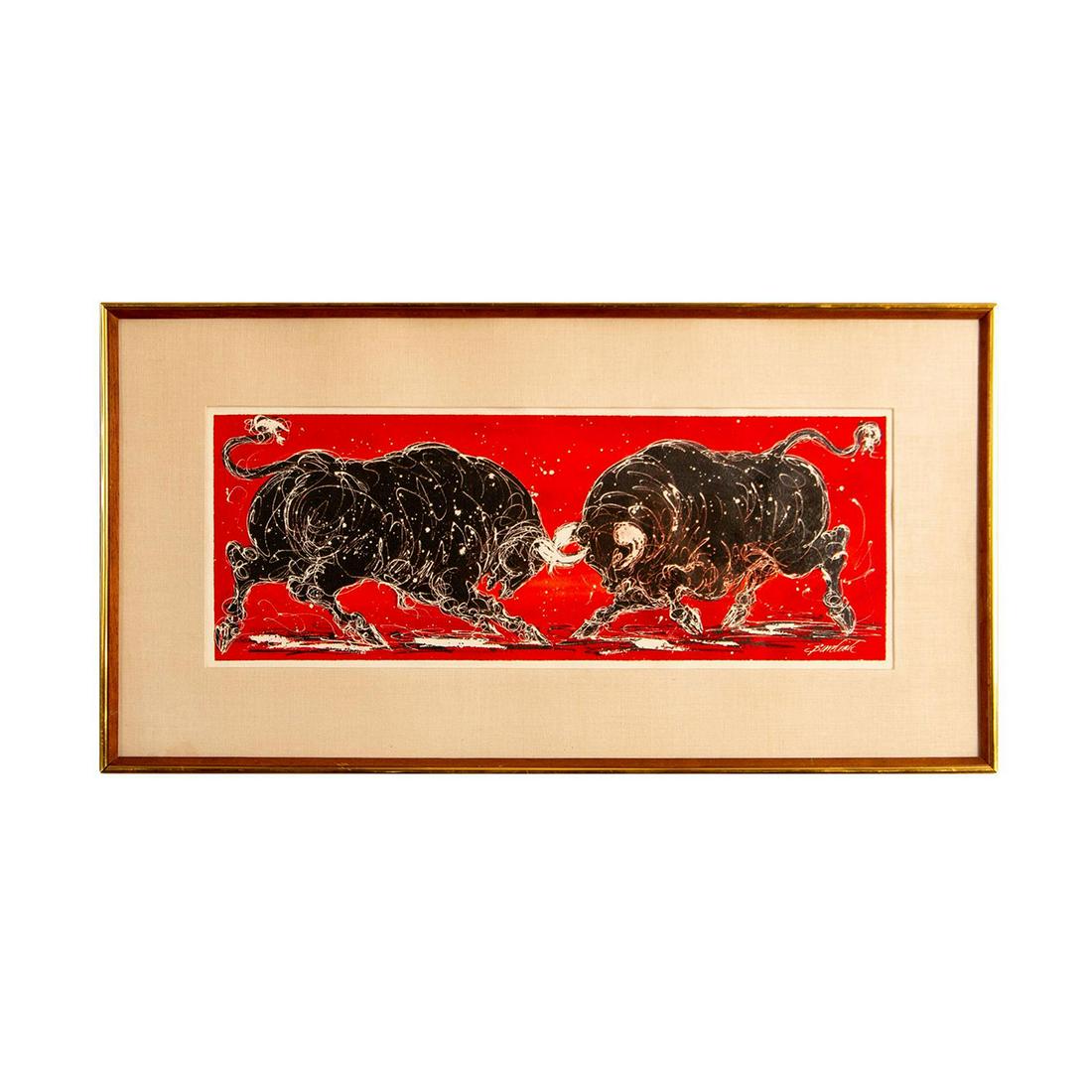 Charles Edward Burdick (american, 1924-2016) Original Color Etching Auction