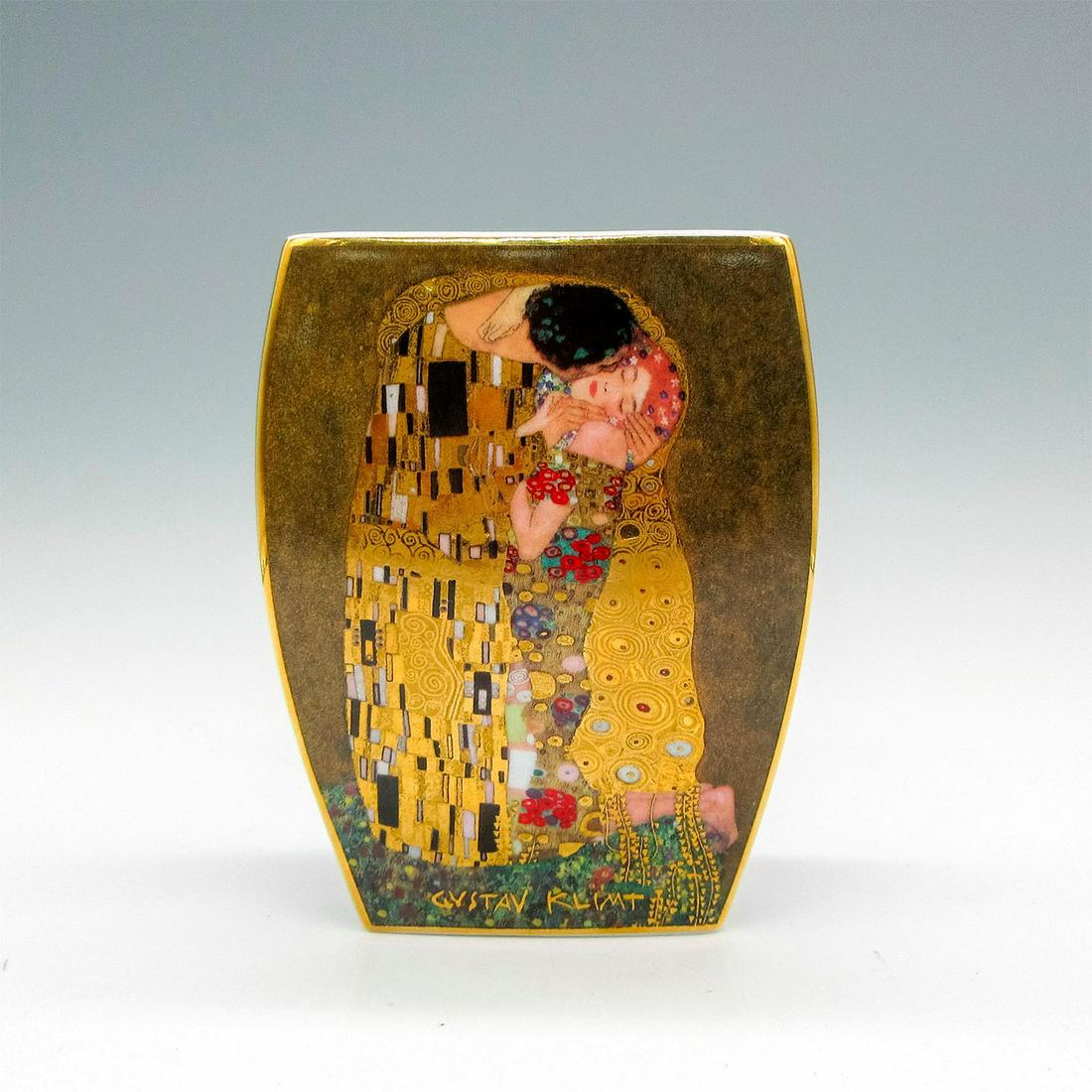Goebel Porcelain Vase, Gustav Klimt The Kiss Auction