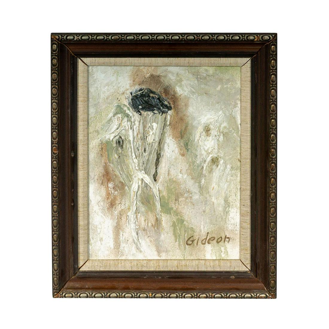 Elmo Gideon (american, 1924 - 2010) Oil Painting On Canvas, Signed Auction