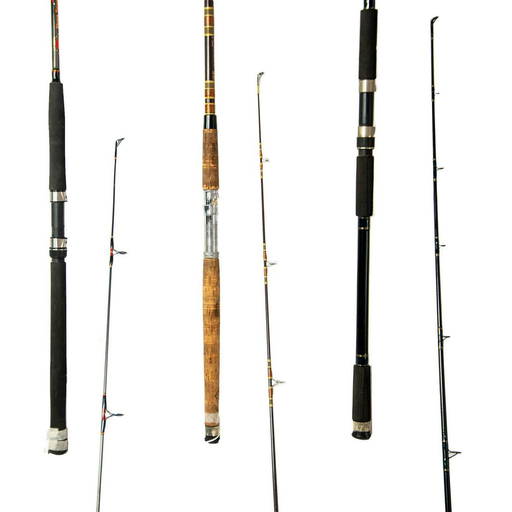 Lot Of 3 Surf, Beach, Jetty Spinner Rods 8 10 Ft 2pc