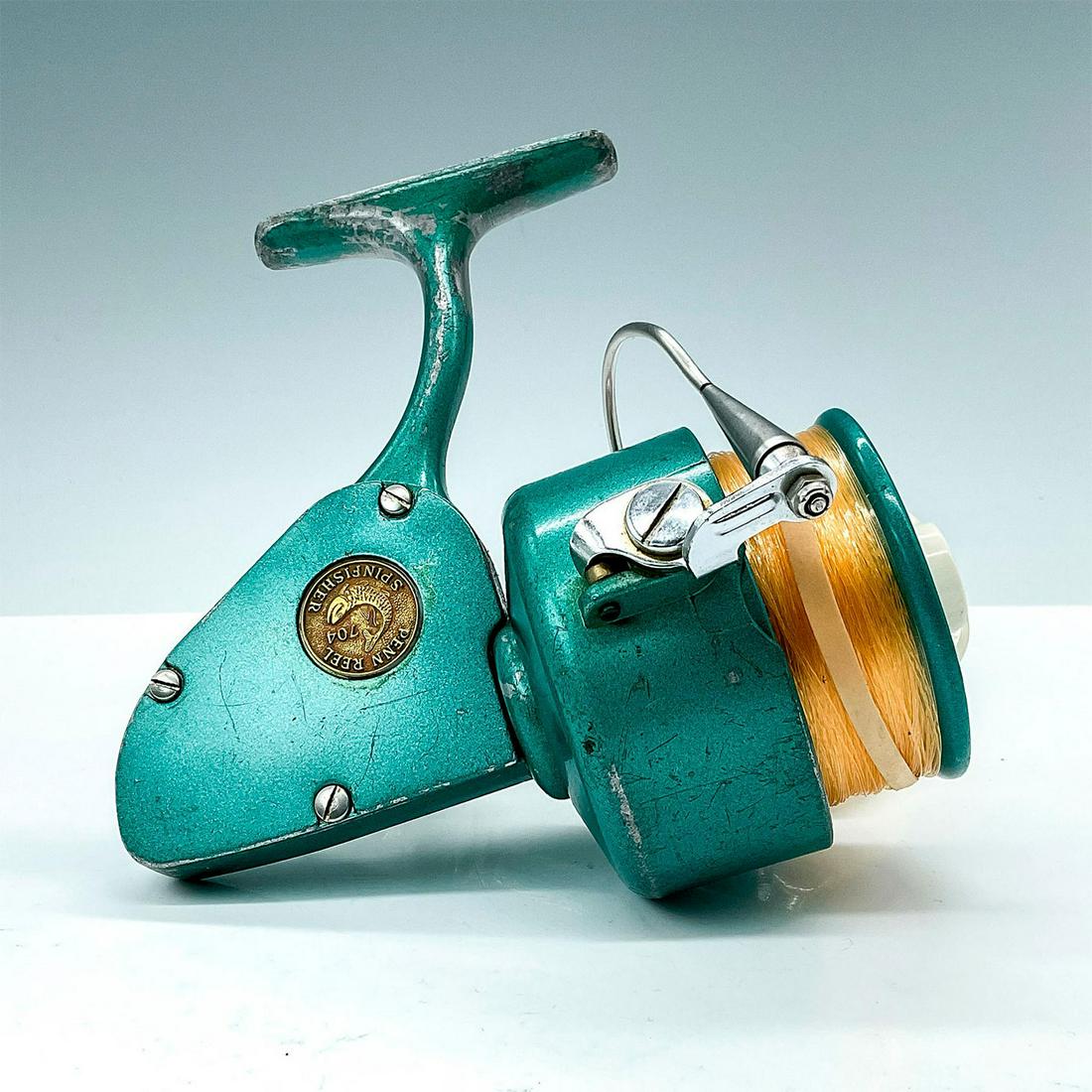 Vintage Penn 704 Greenie Spinfisher Spinning Reel Auction