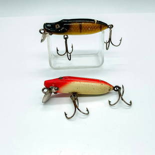 Pair Of Heddon River Runts Shiner Scale And Yellow Millsite