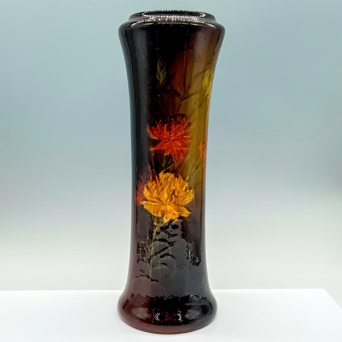 Antique J.b. Owens Utopian Dandelion Motif Vase Auction