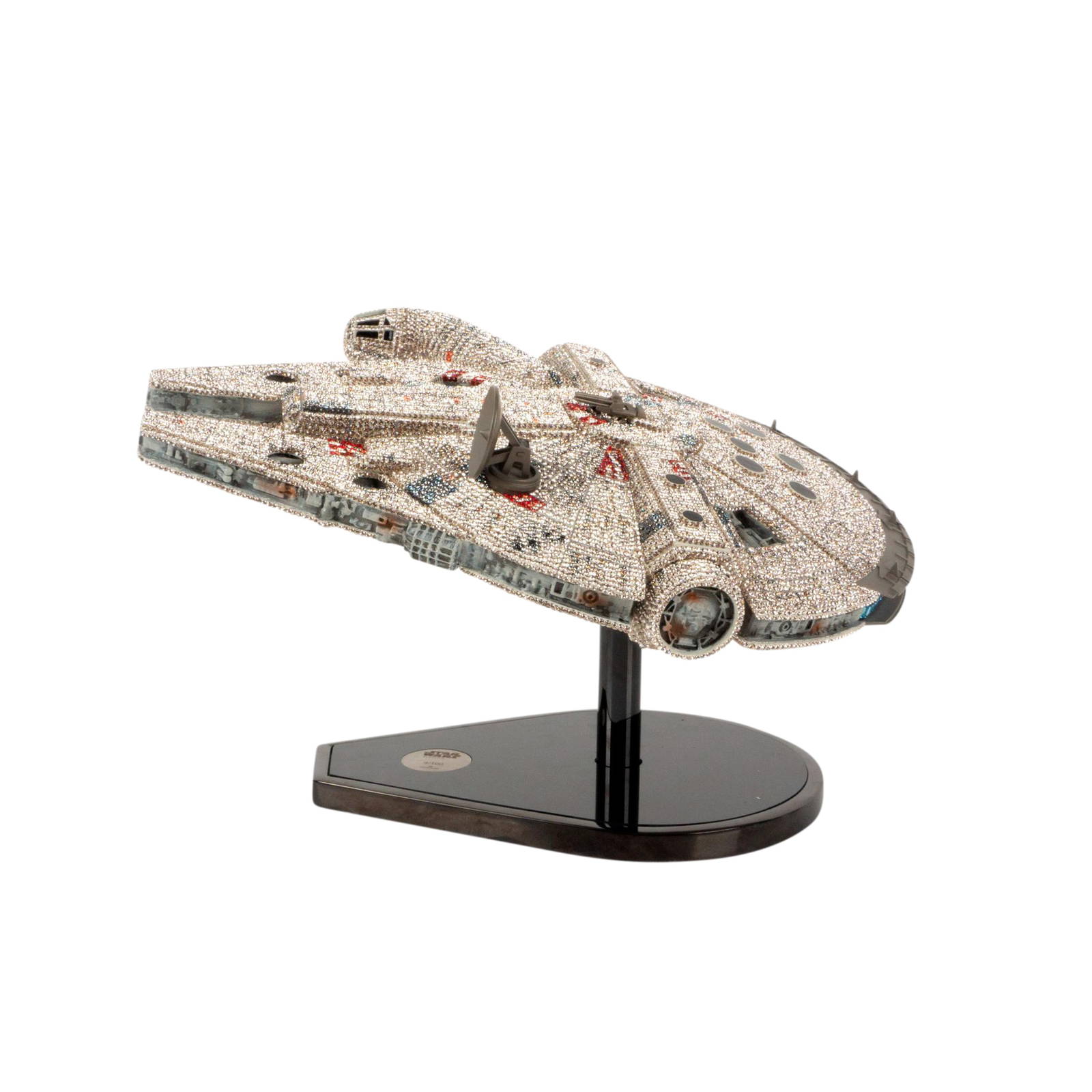 Swarovski Crystal Sculpture, Star Wars Millennium Falcon Auction
