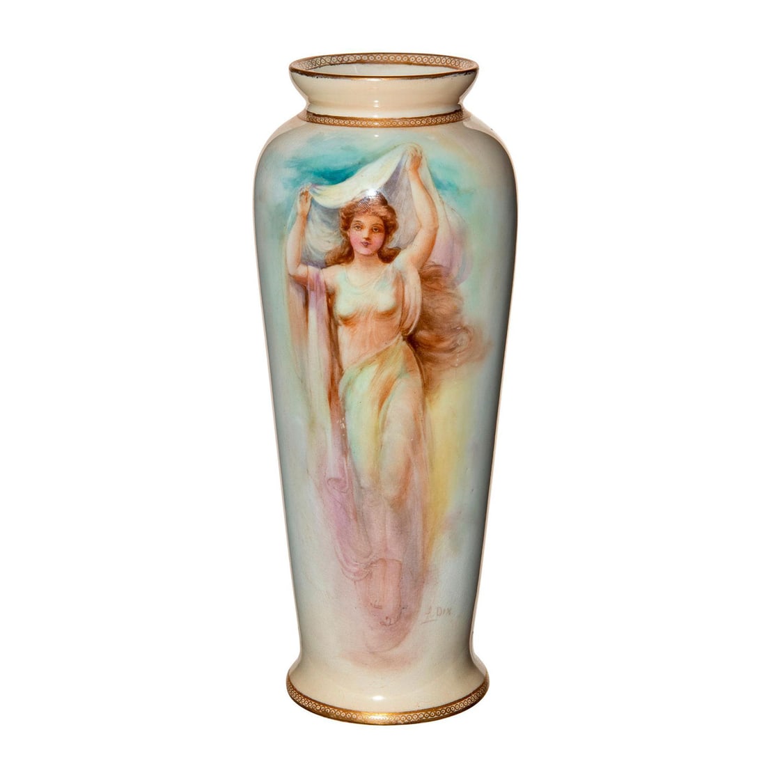 Royal Doulton A Dix Vase, Maiden Auction