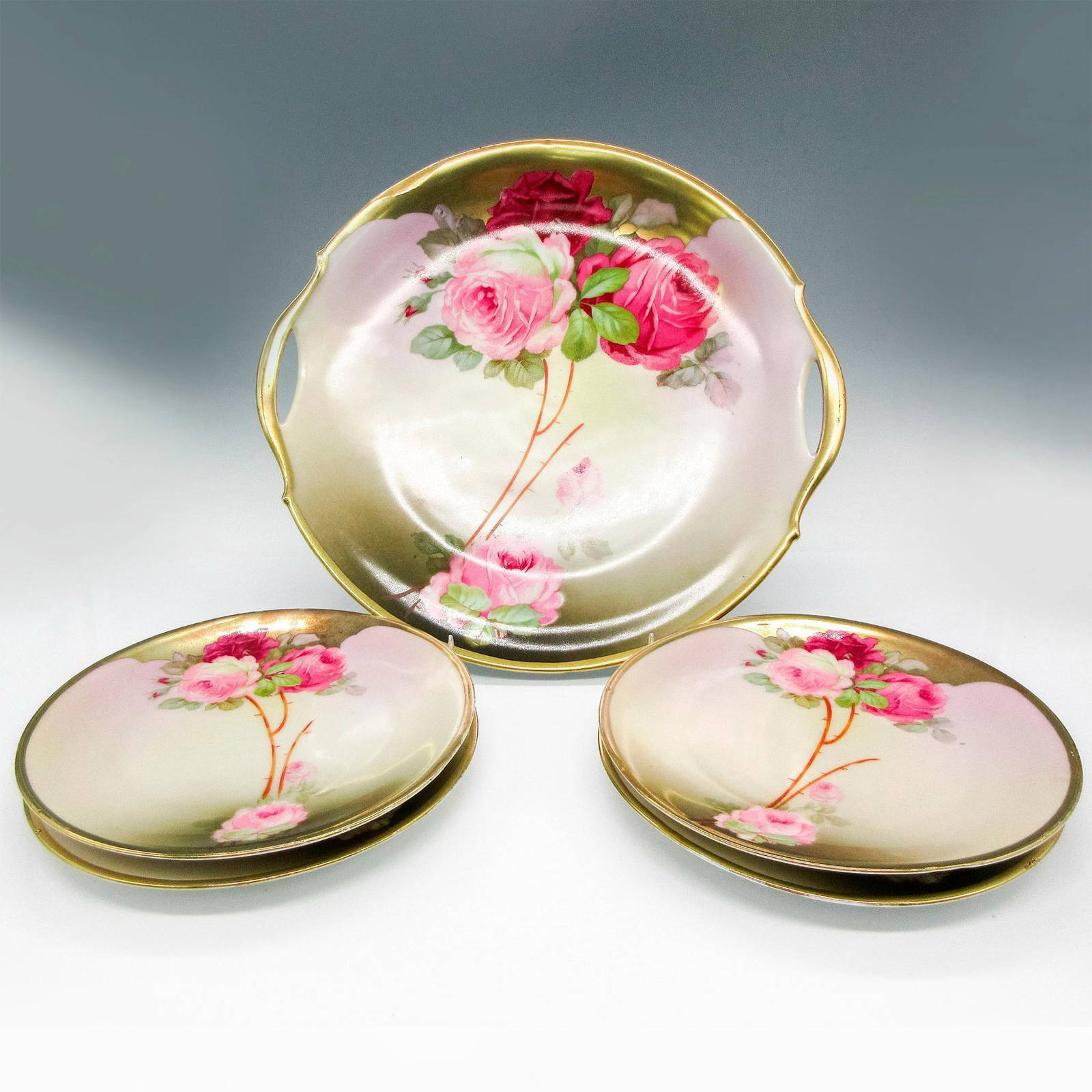 5pc Prince Regent Bavaria Porcelain Tableware Auction