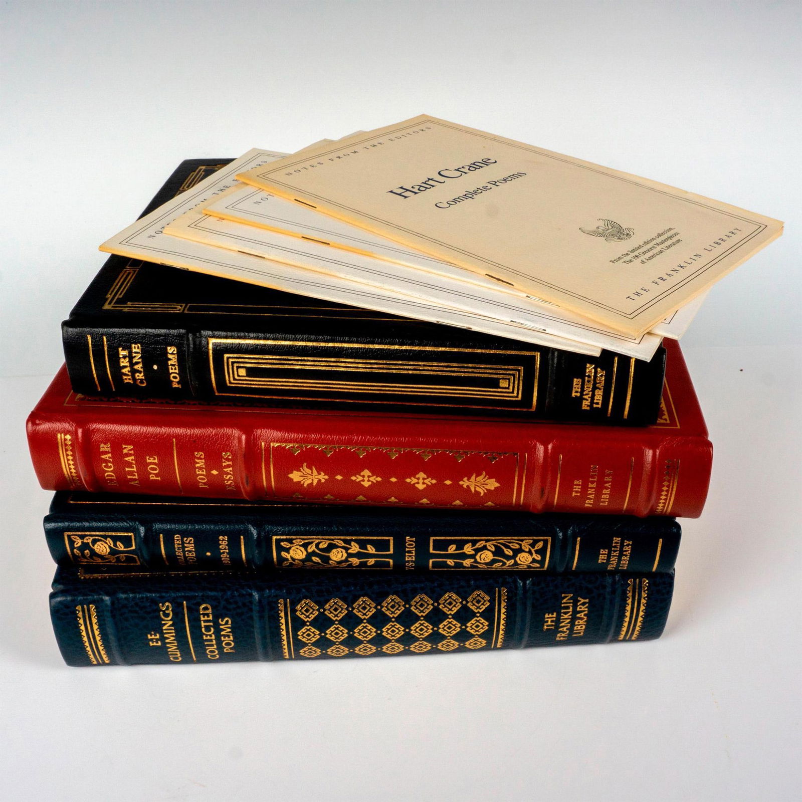 8 Limited Ed. Franklin Library Books On Selected Poems Auction