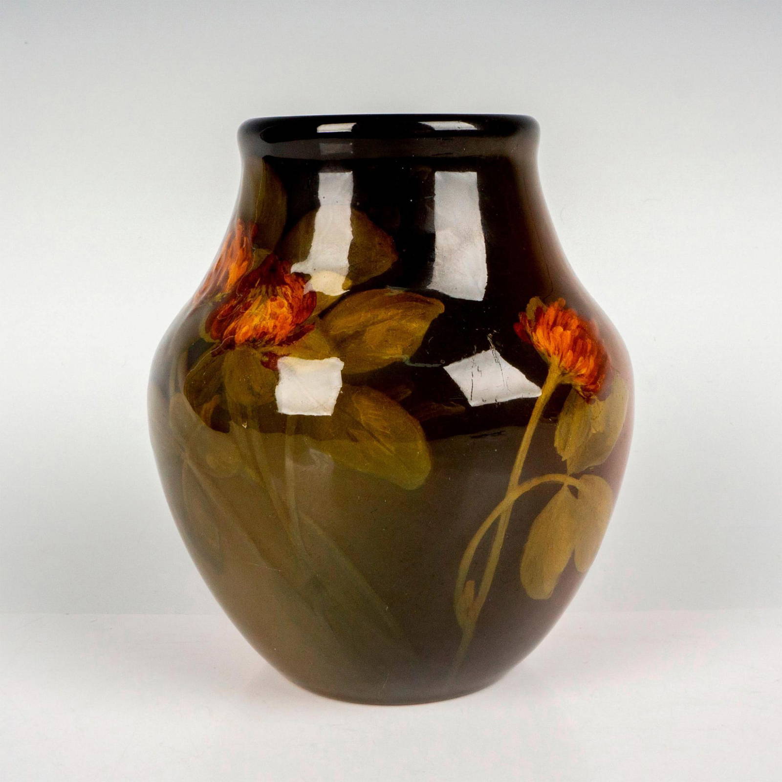 Rookwood Pottery Clara Linderman Floral Vase Auction
