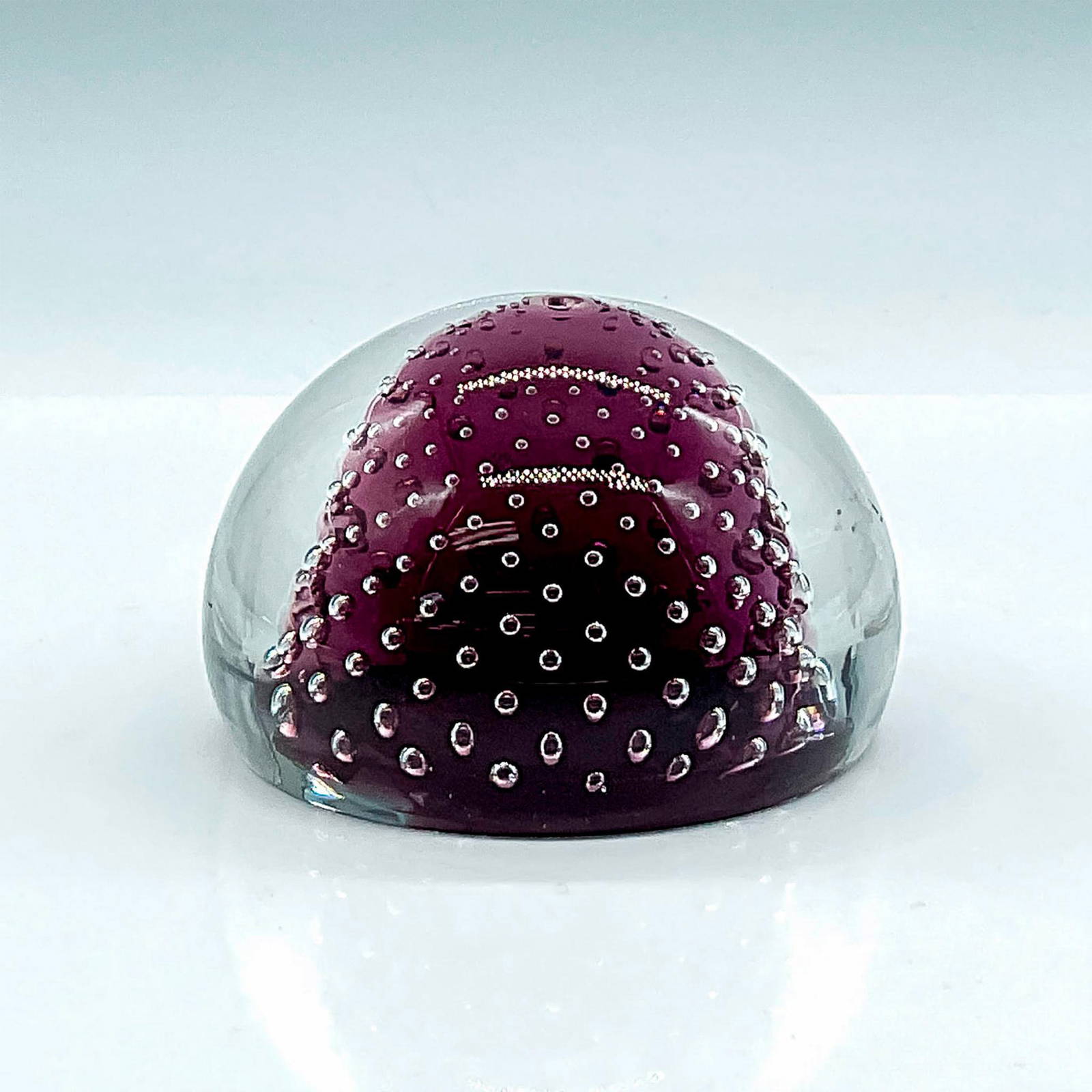 Steuben Glass Paperweight, Lavender Cone Auction