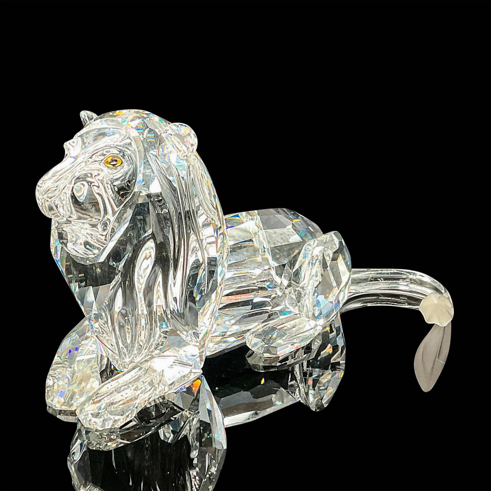 Swarovski Scs Crystal Figurine Lion Auction