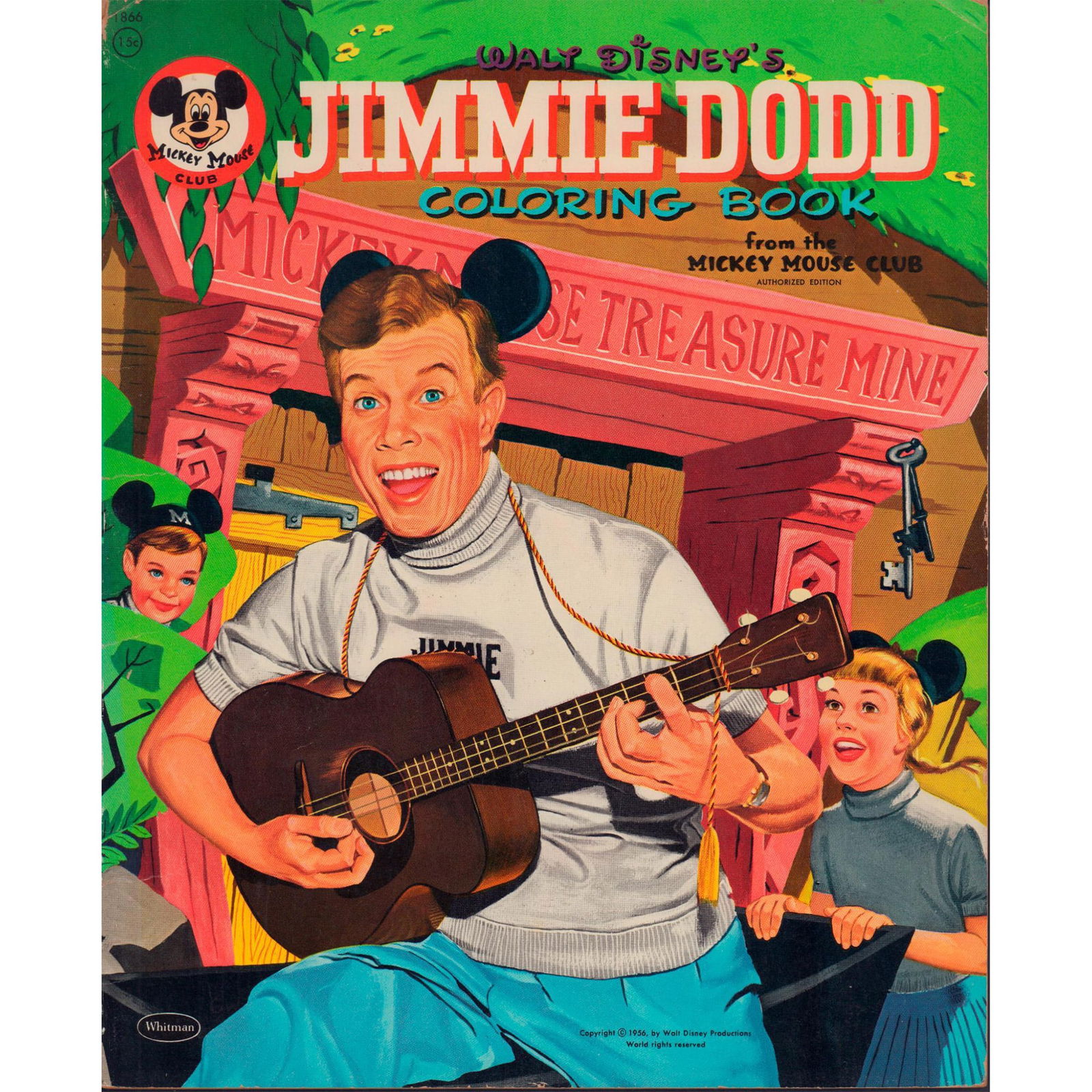 Wdp Mickey Mouse Club Jimmy Dodd Coloring Book 1956 Auction