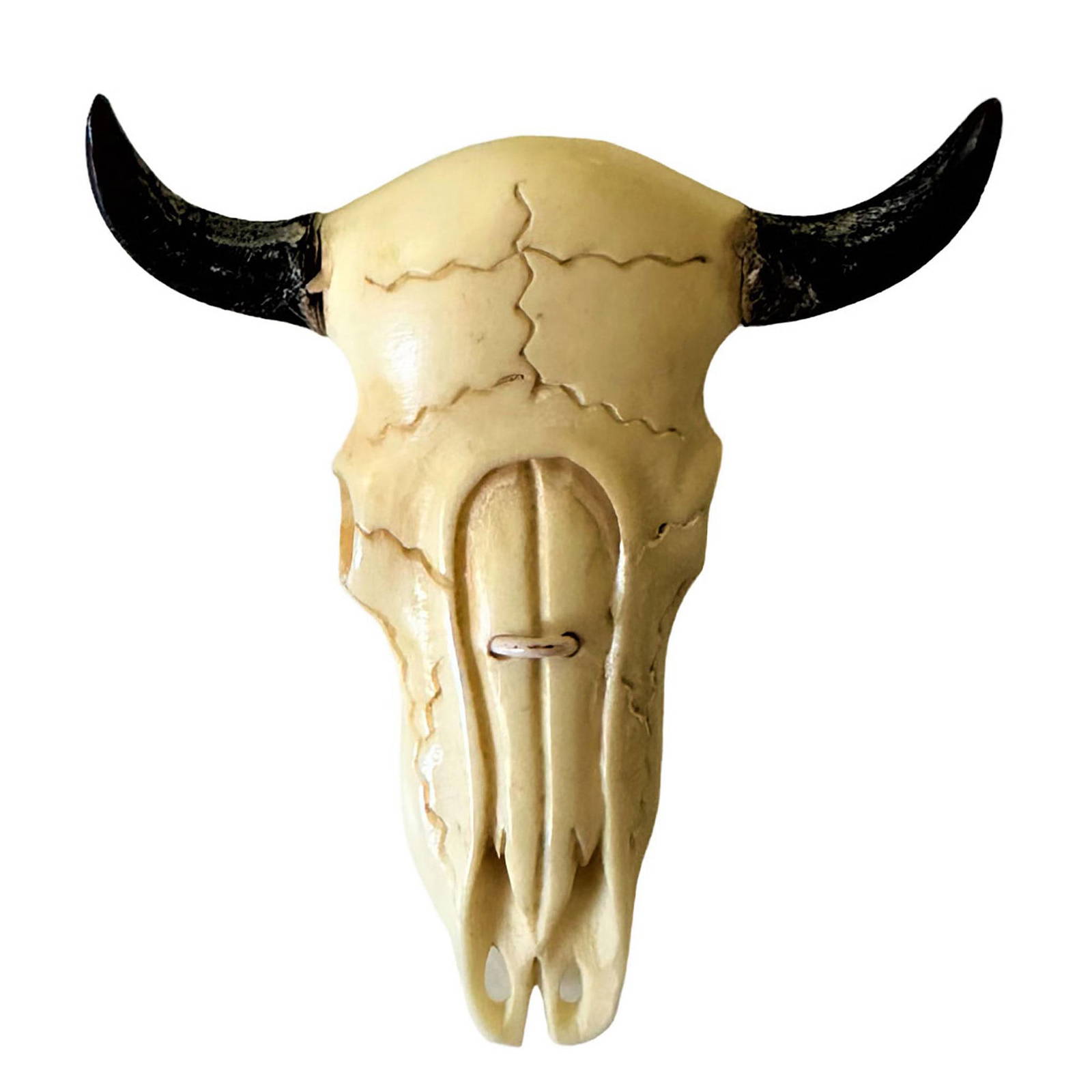 A Division One Horn Animal Skull Head Button Auction