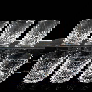 6pc Waterford Crystal Rocks Glasses, Lismore