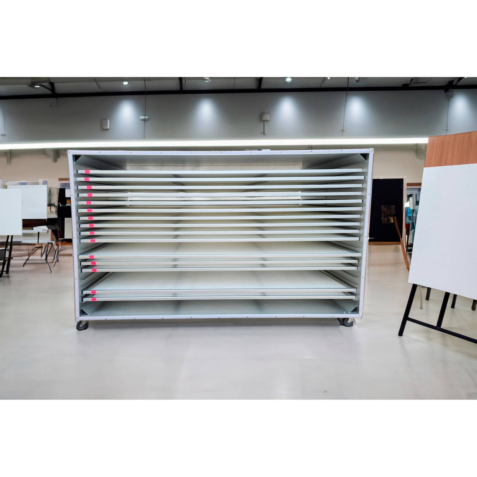 Large Art Flat File Storage Cabinet Auction