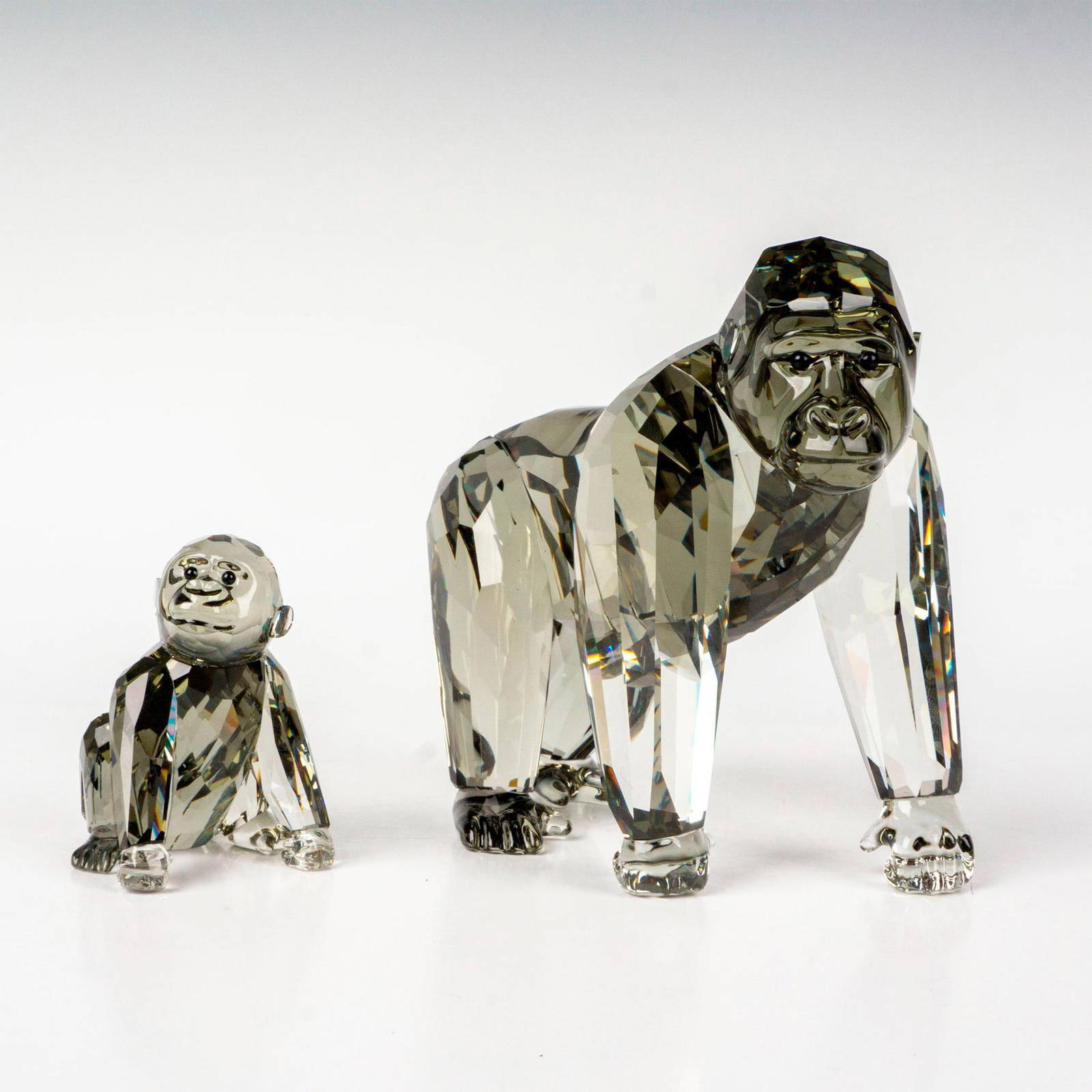 Swarovski Crystal Figurines, Gorillas Auction