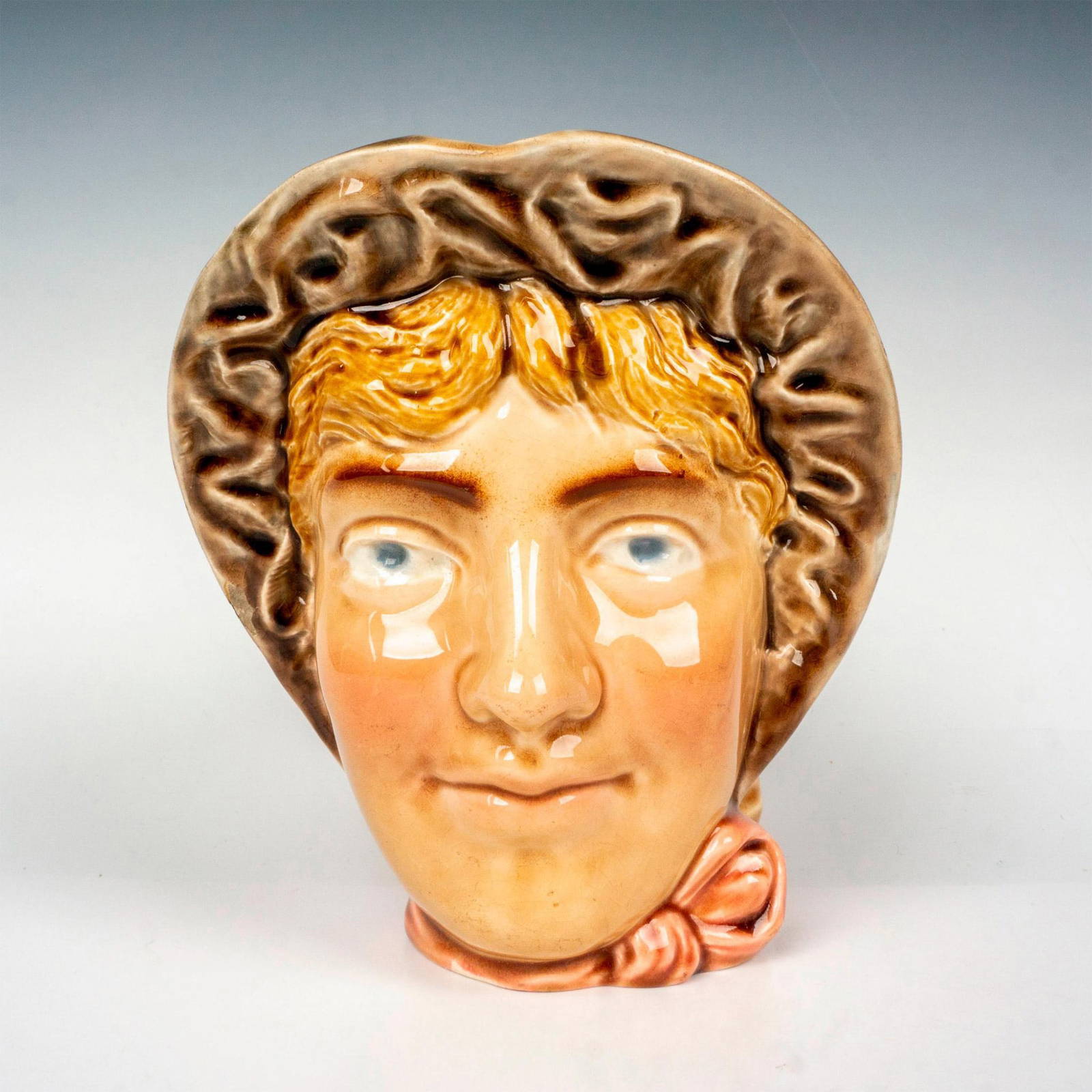 Sarreguemines Majolica Character Jug, Danish Woman Auction
