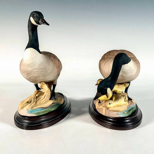 Pair Of Boehm Porcelain Figurines, Canada Geese