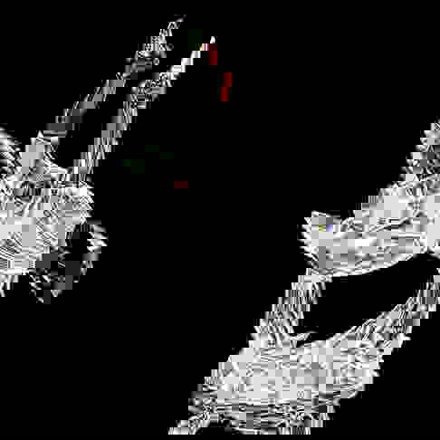 Swarovski Scs Crystal Figurine, Red Crowned Cranes Auction