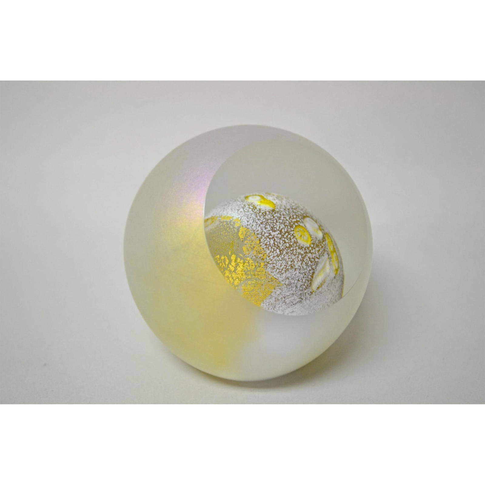 Glass Eye Celestial Moon Paperweight Auction