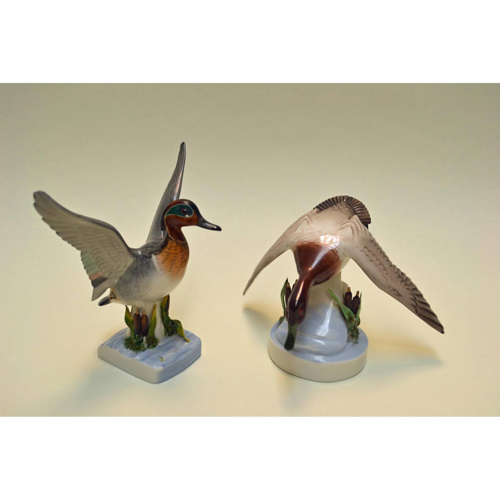 Boehm Porcelain Wood Ducks, Pair, 1950, Early & Rare Auction
