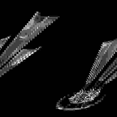 Steuben Glass Vase, Three Prong Art Deco Auction