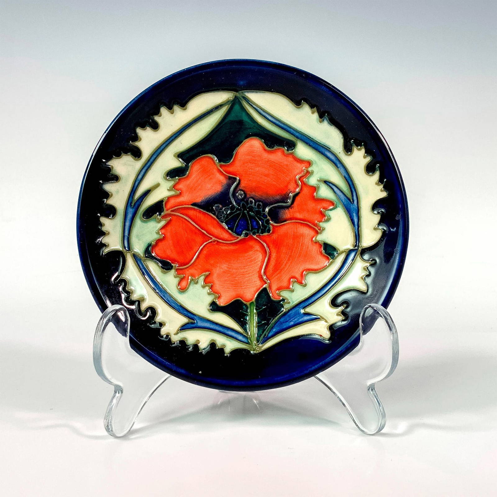 Moorcroft Pottery Poppy Pin Tray Auction