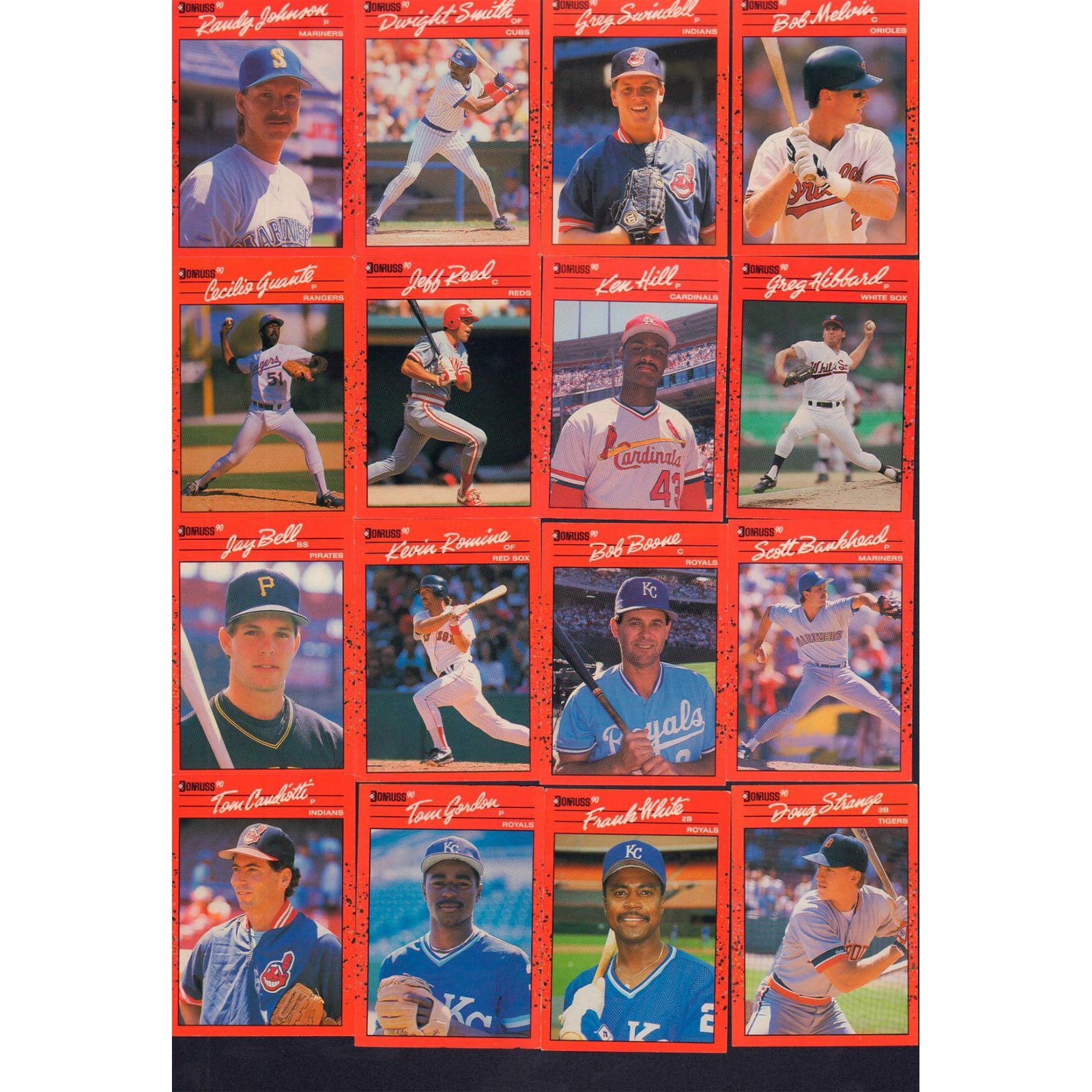 45pc Set Of 1990 Donruss Baseball Trading Cards Auction