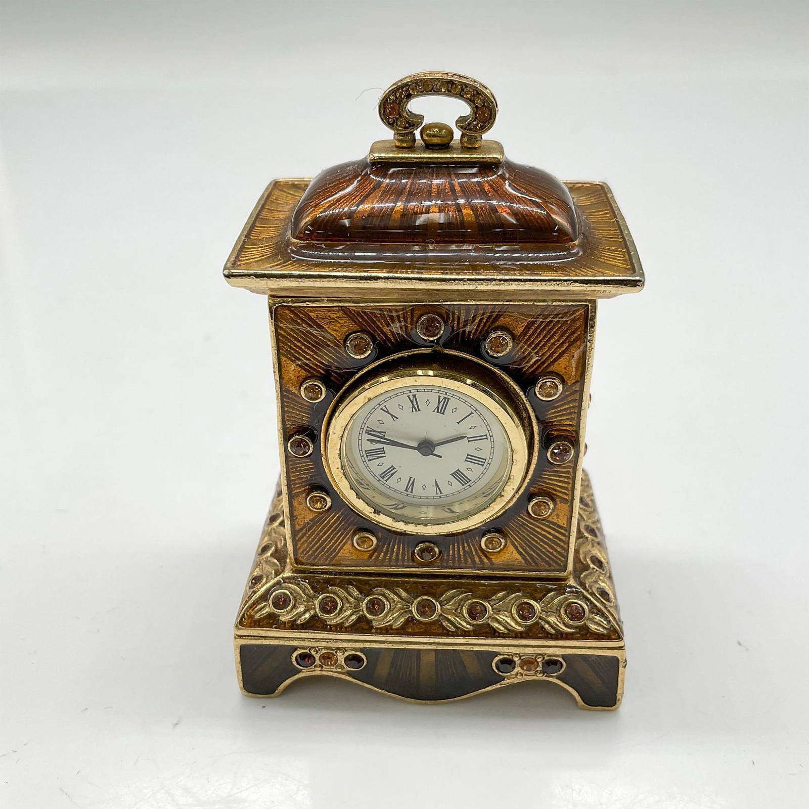 Jay Strongwater Florentine Carriage Mini Clock, Dixon Auction