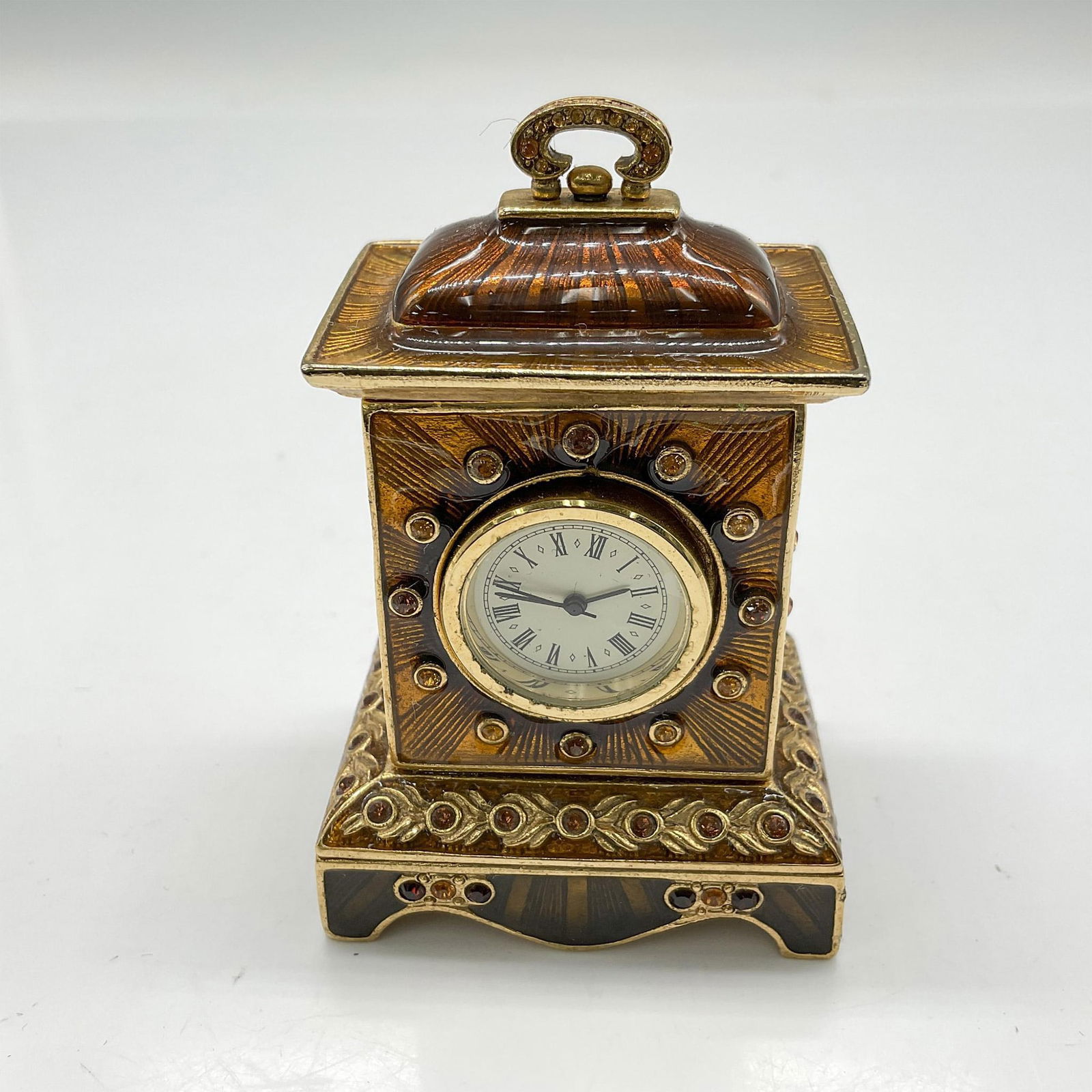Jay Strongwater Florentine Carriage Mini Clock, Dixon Auction