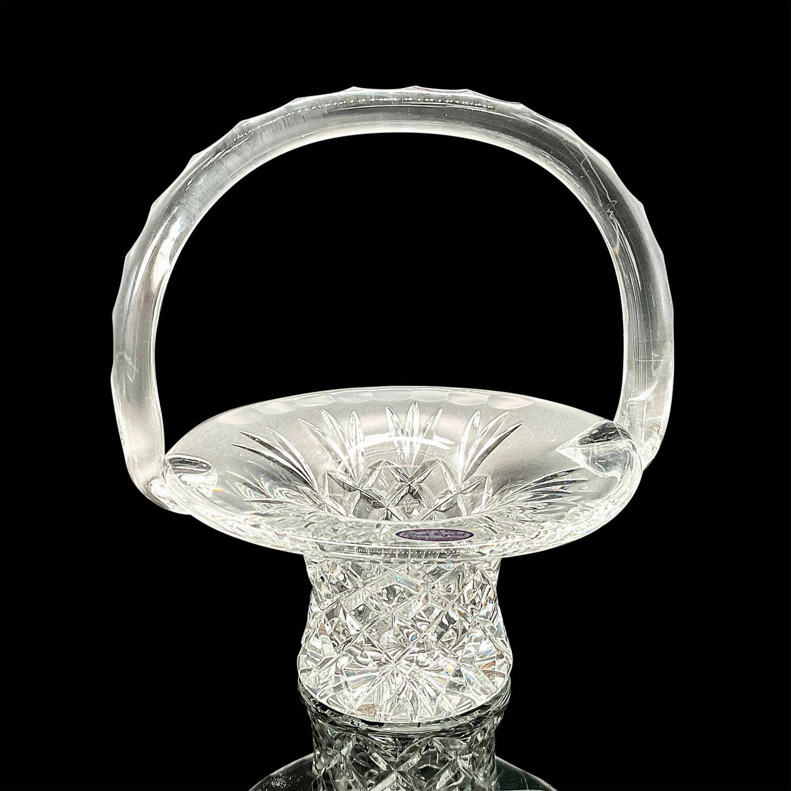 Ofnah Hand Cut Crystal Bridal Basket Auction