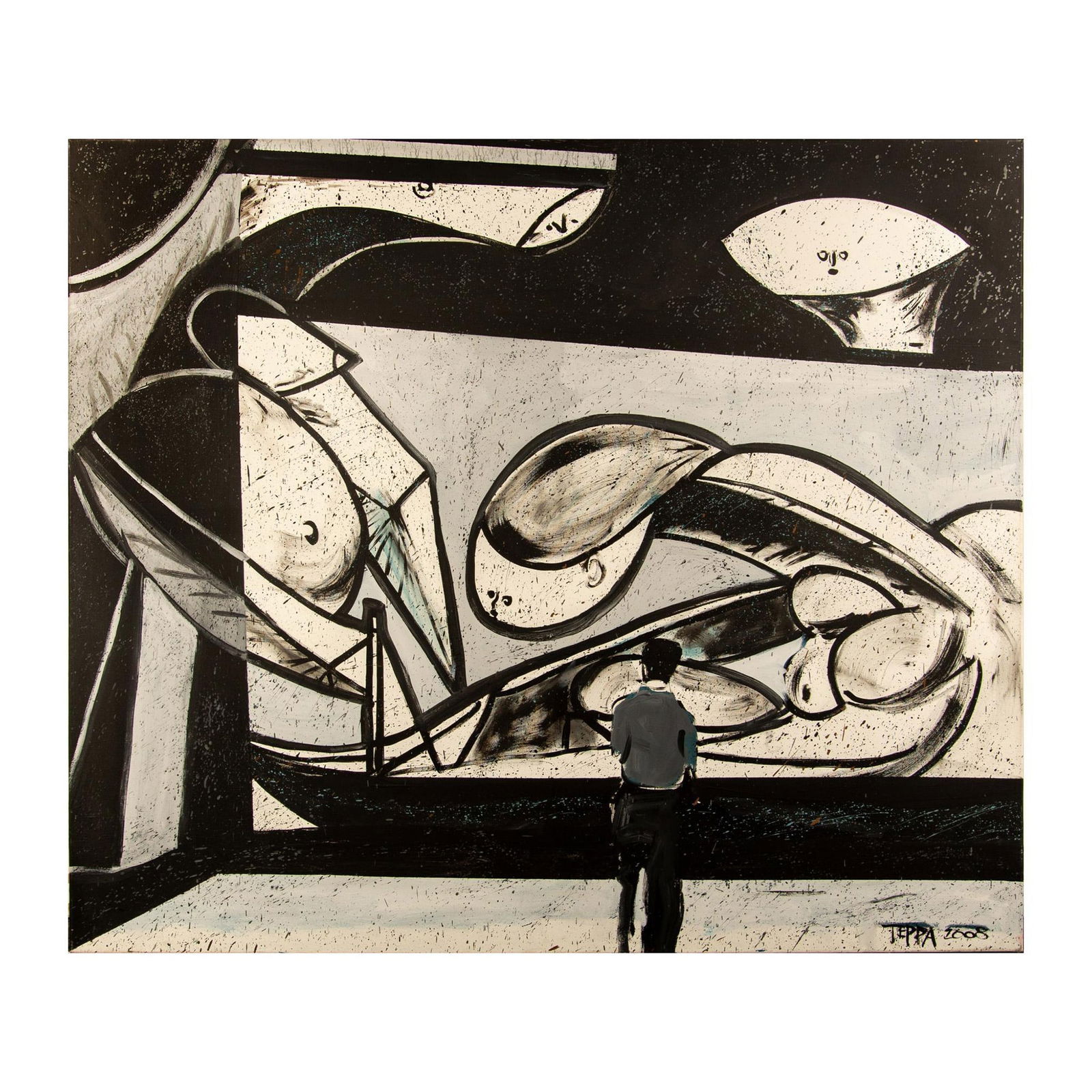 Raul Teppa (argentinian, 1947-2016), Original Oil On Canvas ...