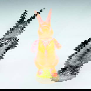 Rare Beswick Beatrix Potter Figurine, Duchess, Gold Oval