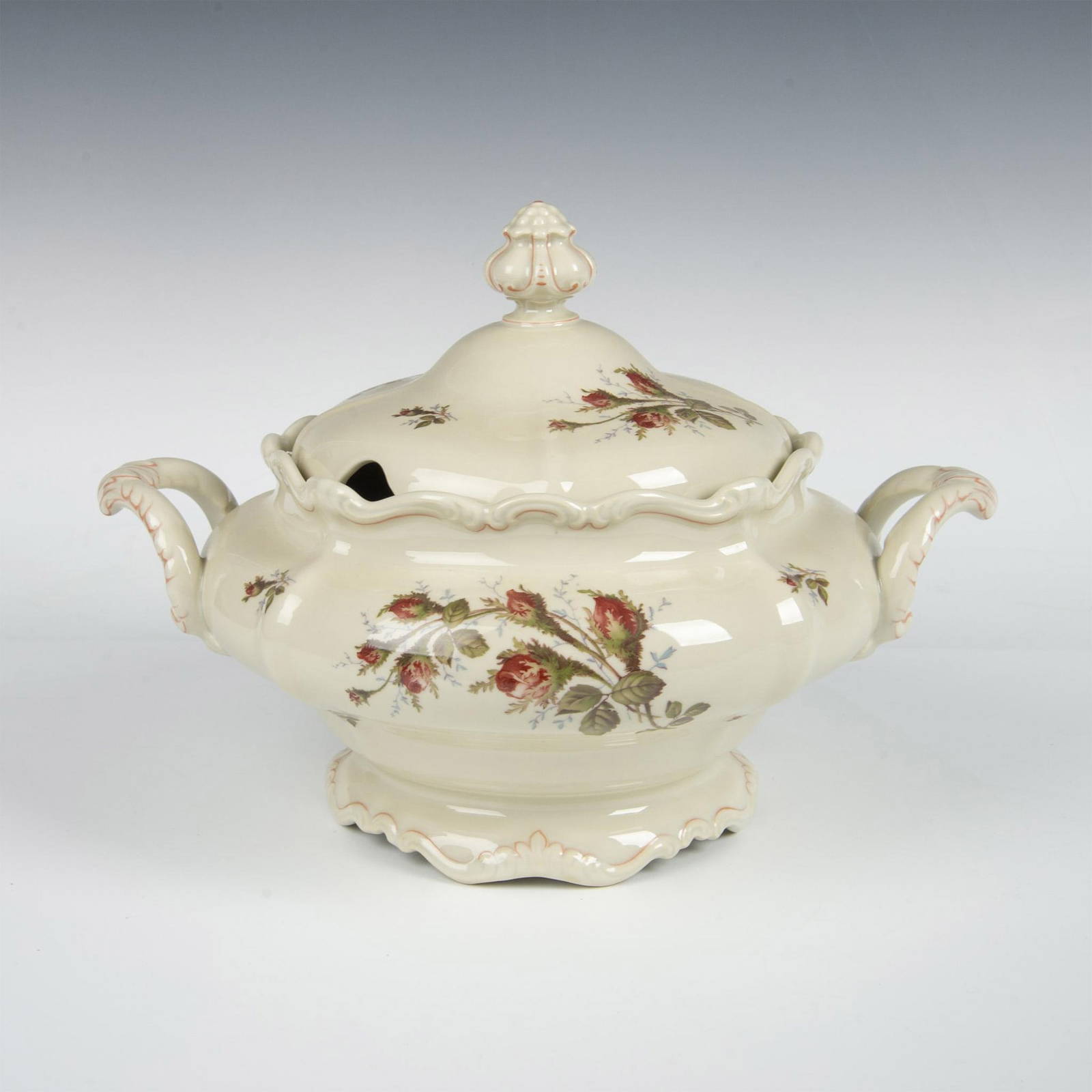 Rosenthal Selb-germany Pompadour Moss Rose Tureen Auction
