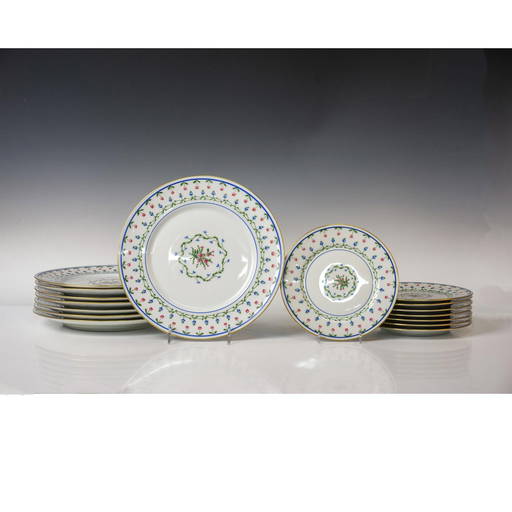 16pc Ceralene A. Raynaud Limoges China, Lafayette Pattern