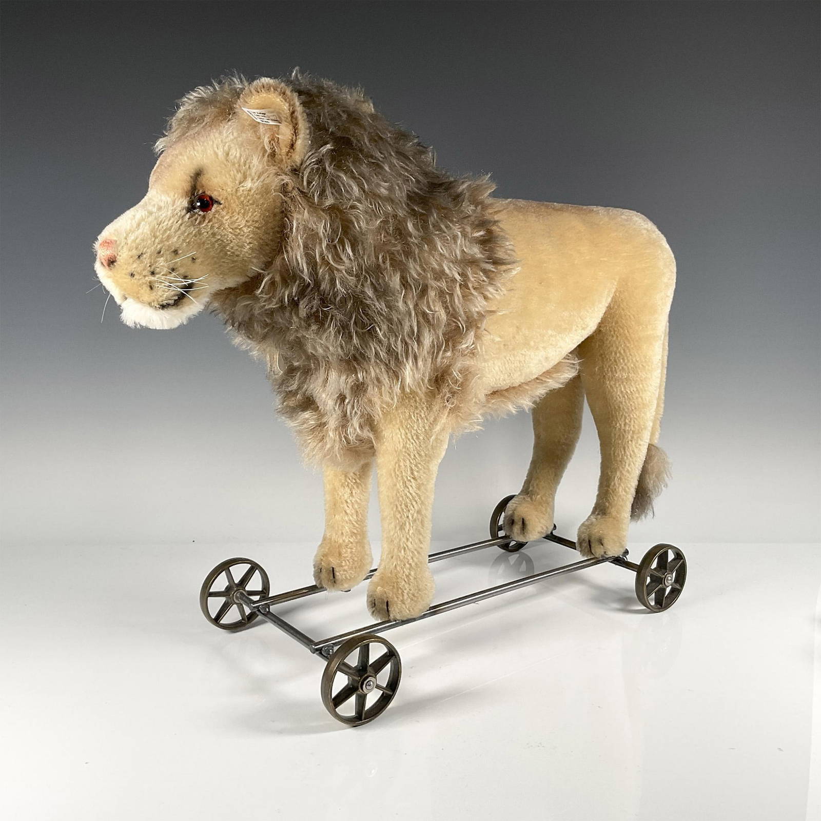 Steiff Stuffed Lion Pull Toy Auction