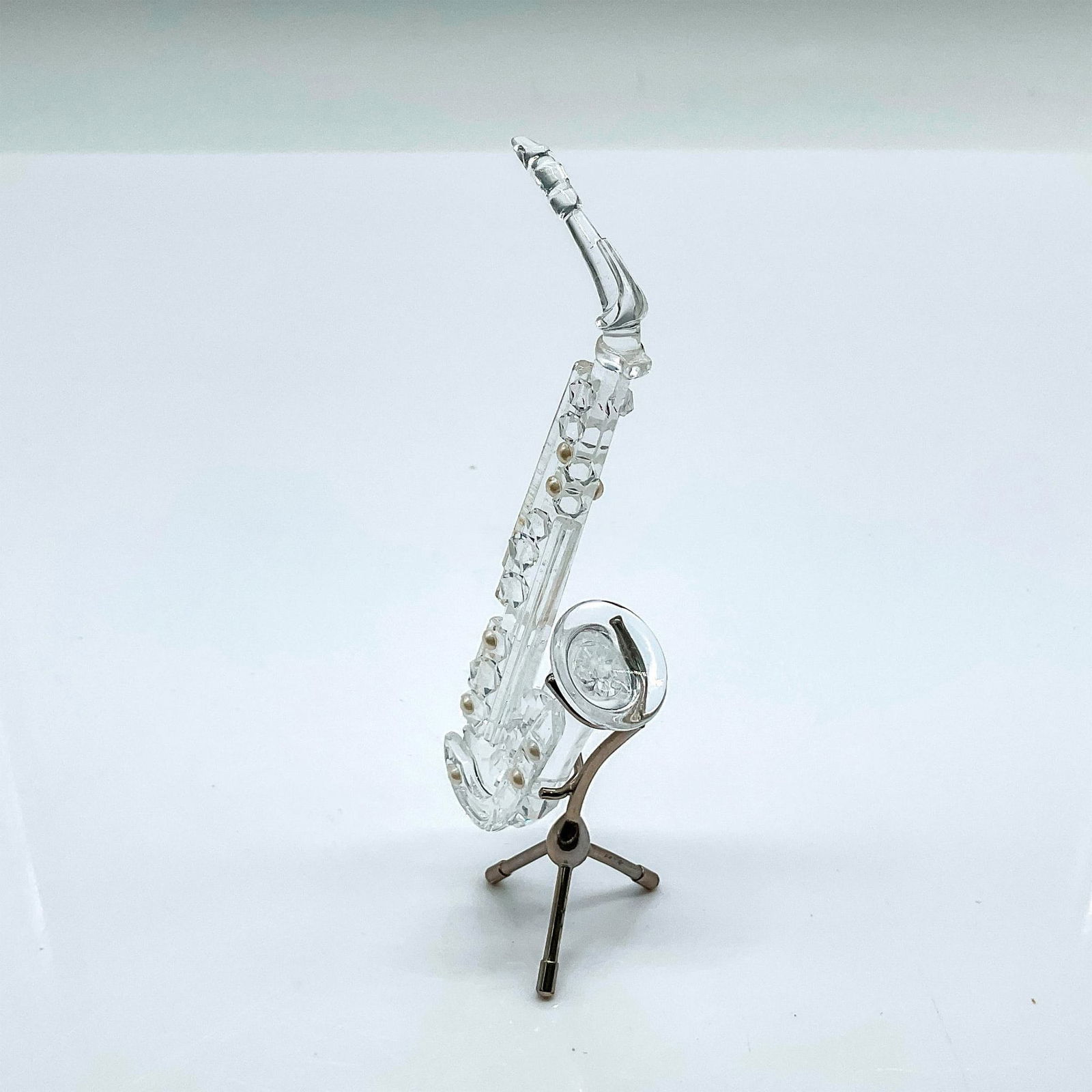 Swarovski Silver Crystal Figurine, Saxophone Auction