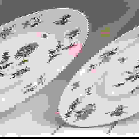 A. Raynaud Limoges Ceralene China Floral Platter Auction