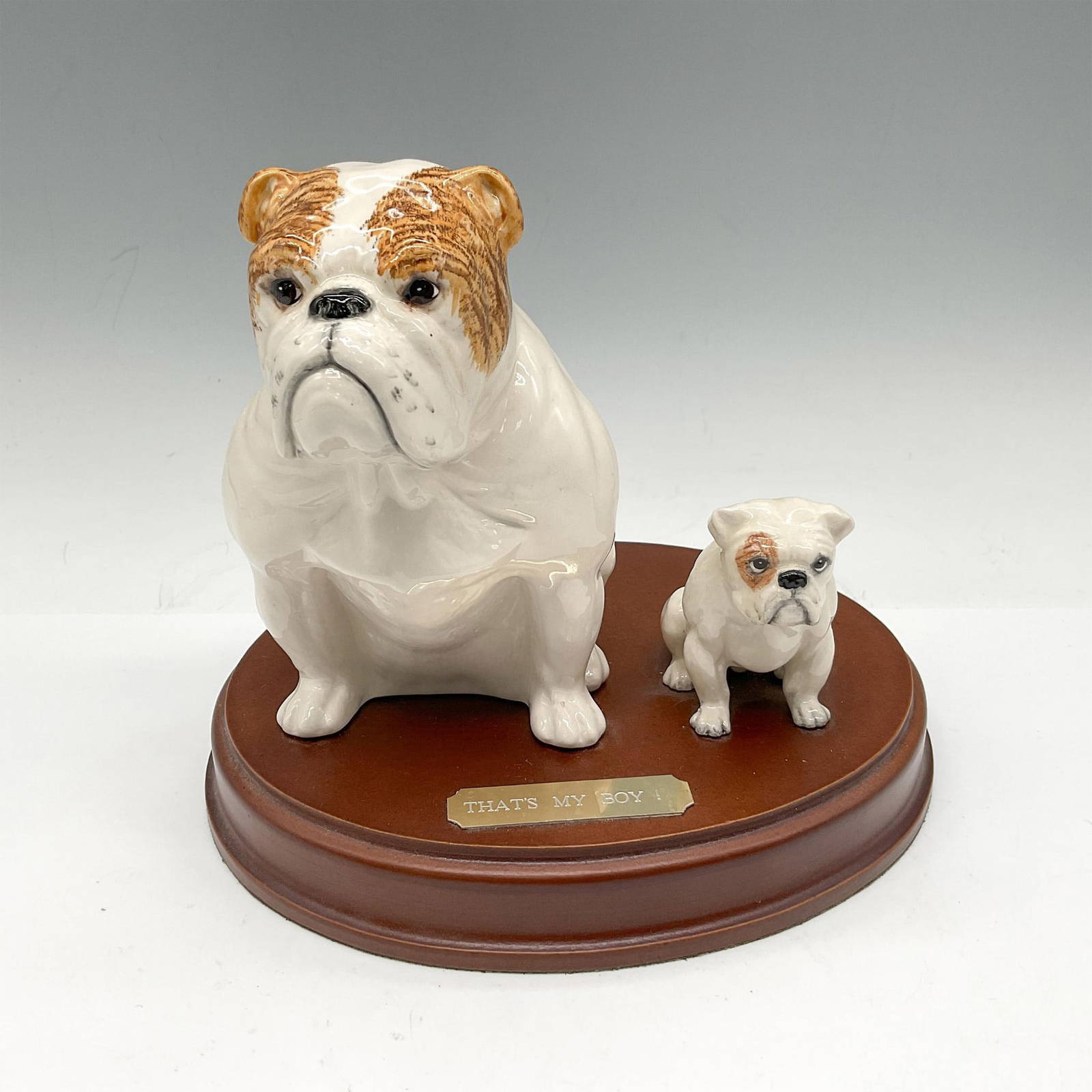 Beswick Bulldog Figurines, Father & Son, That's My Boy Auction