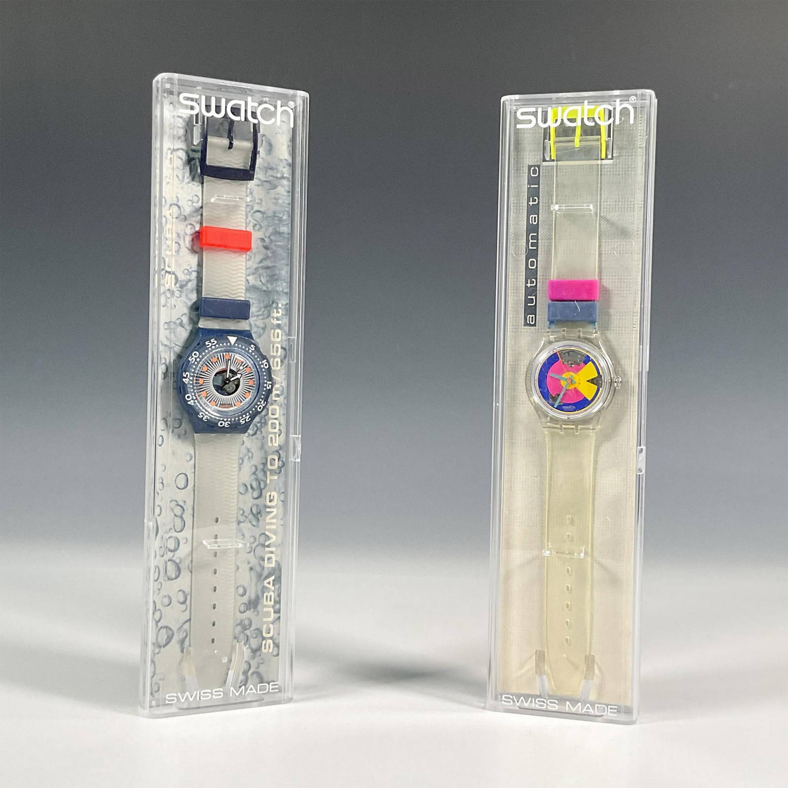 2pc Vintage Swatch Watches Auction