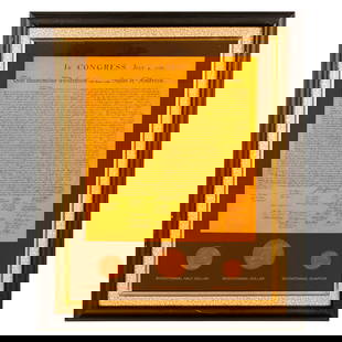 Declaration Of Independence, Unframed Auction
