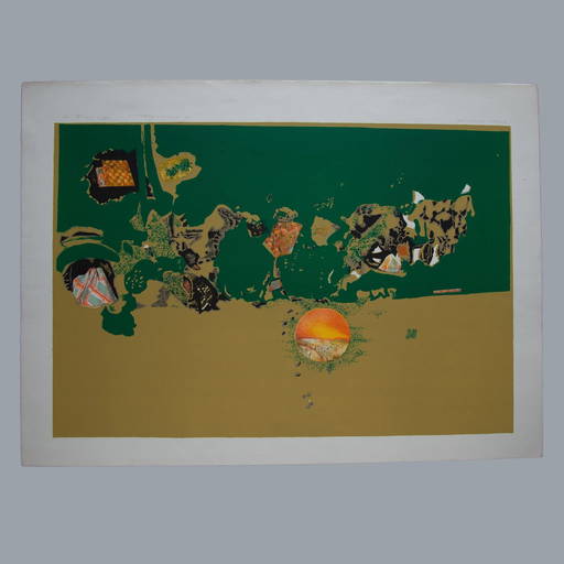 David Peretz, Original Color Silkscreen On Paper, Signed
