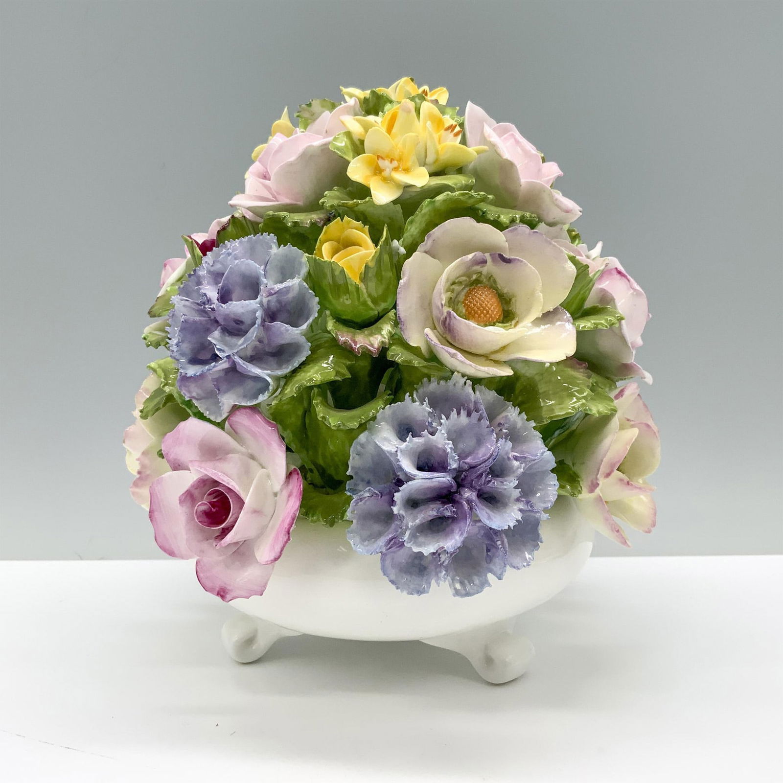 Aynsley Bone China Flower Bouquet Figurine Auction
