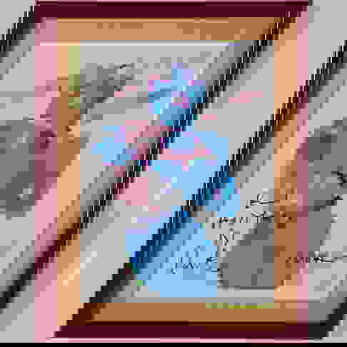 Peter Max (american, B. 1937) One-of-a-kind Fan Dancer Serigraph ...